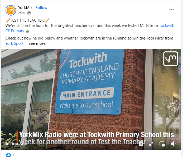 Tockwith Church of England Primary Academy » Test the Teacher!