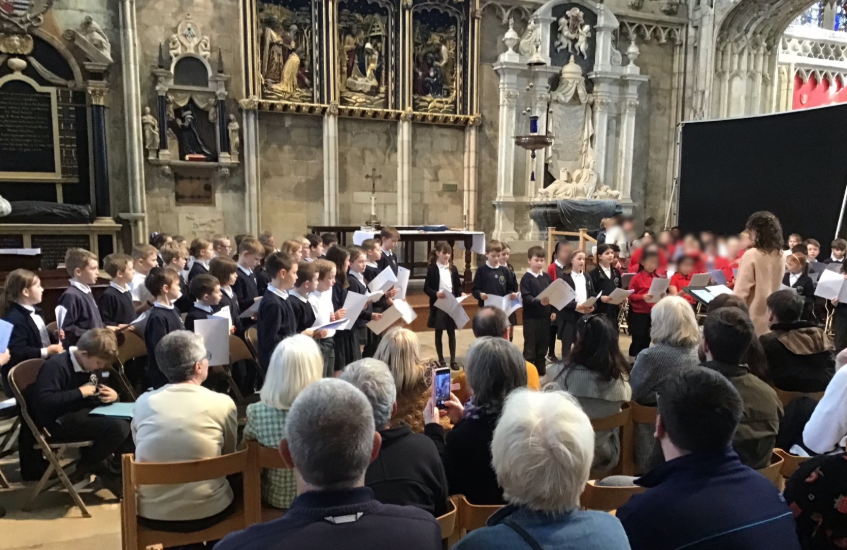 Tockwith Church of England Primary Academy » Singing at York Minster!